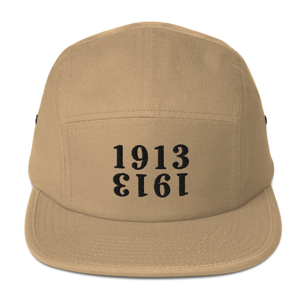 1913 Five Panel Cap – Inverted History Bitcoin Hat – The Orange Habit